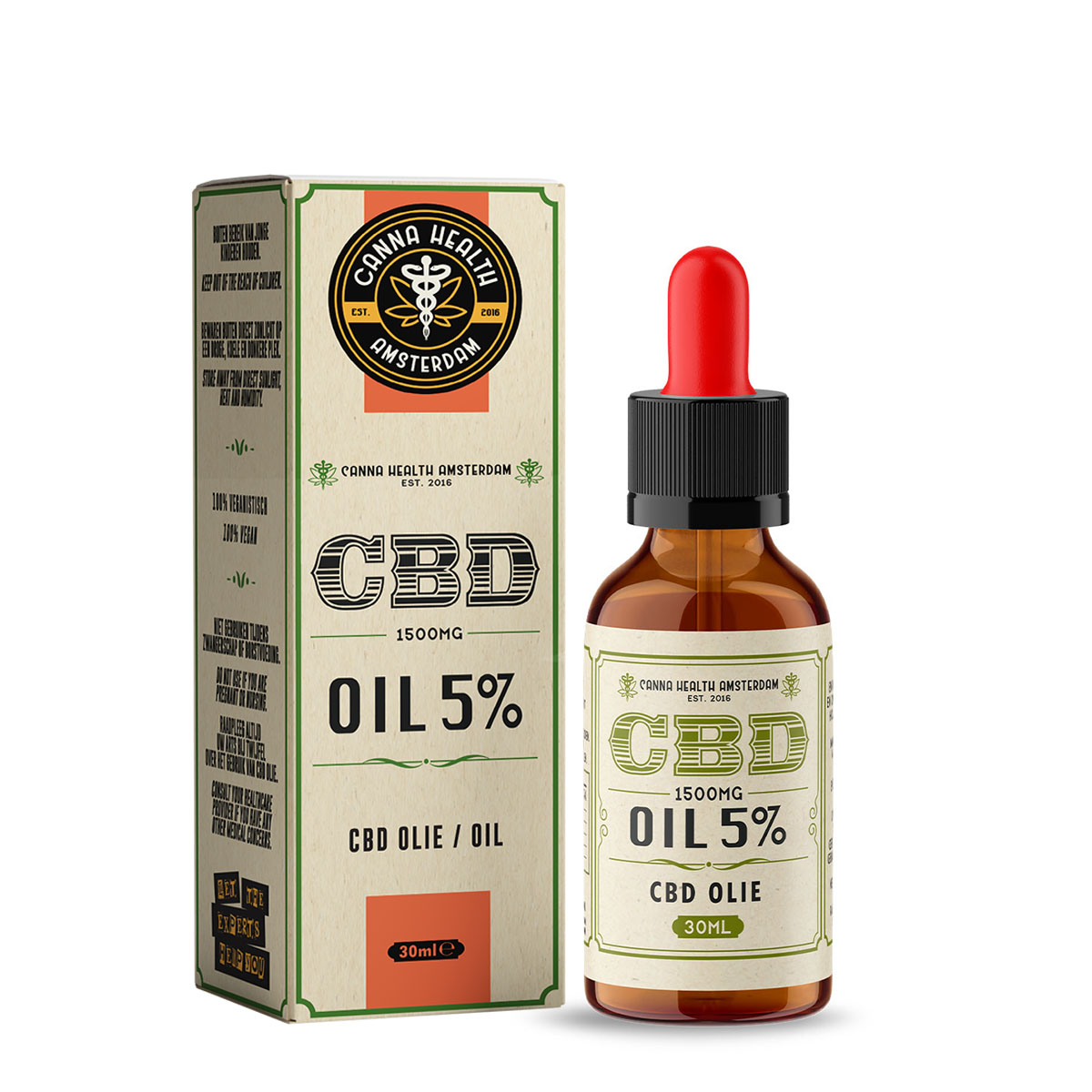 5% CBD Oil - 1500 mg CBD - Canna Health Amsterdam